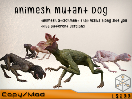 Second Life Marketplace - [Vaak] Animesh Mutant Dog